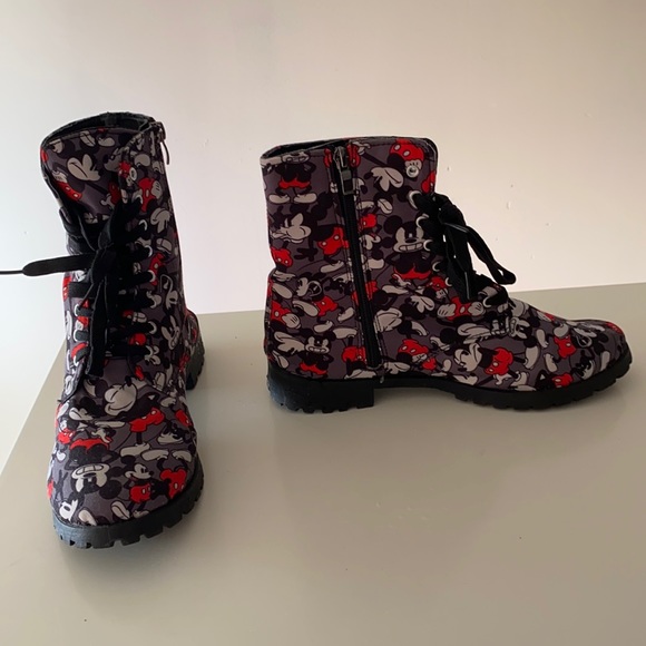 Disney | Shoes | Mickey Combat Boots | Poshmark